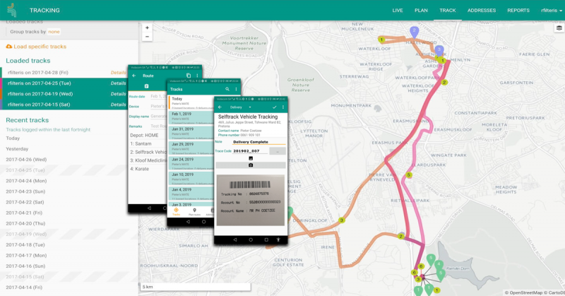 Routing & Scheduling - Selftrack